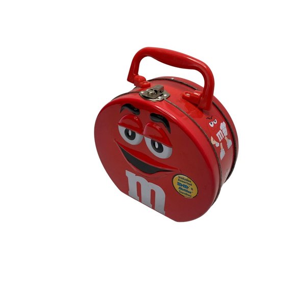 M&M'S | Other | Red Mm Tin With Lid Vintage 65x6x35 Clasps Shut | Poshmark